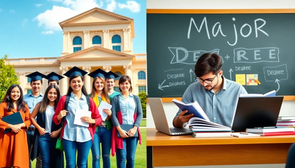 What's the DIFFERENCE Between a DEGREE and a MAJOR?